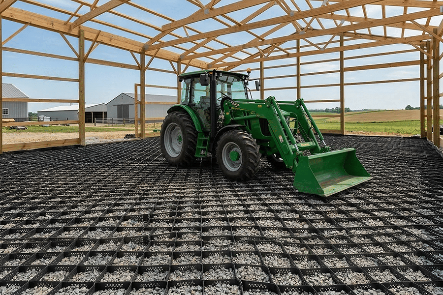 Geocell Barn Foundations: A Permeable and Cost-Effective Solution
